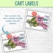 Printable Floral Theme Editable Text 10 Drawer Rolling Cart Labels ...