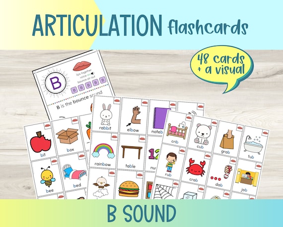 Tarjetas Didácticas Con La Letra B