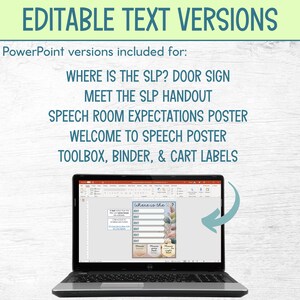 Printable Boho Mountain Speech Therapy Room Decor Bundle | Bulletin ...