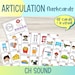 Printable CH Sound Articulation Flashcards | Speech Therapy ...