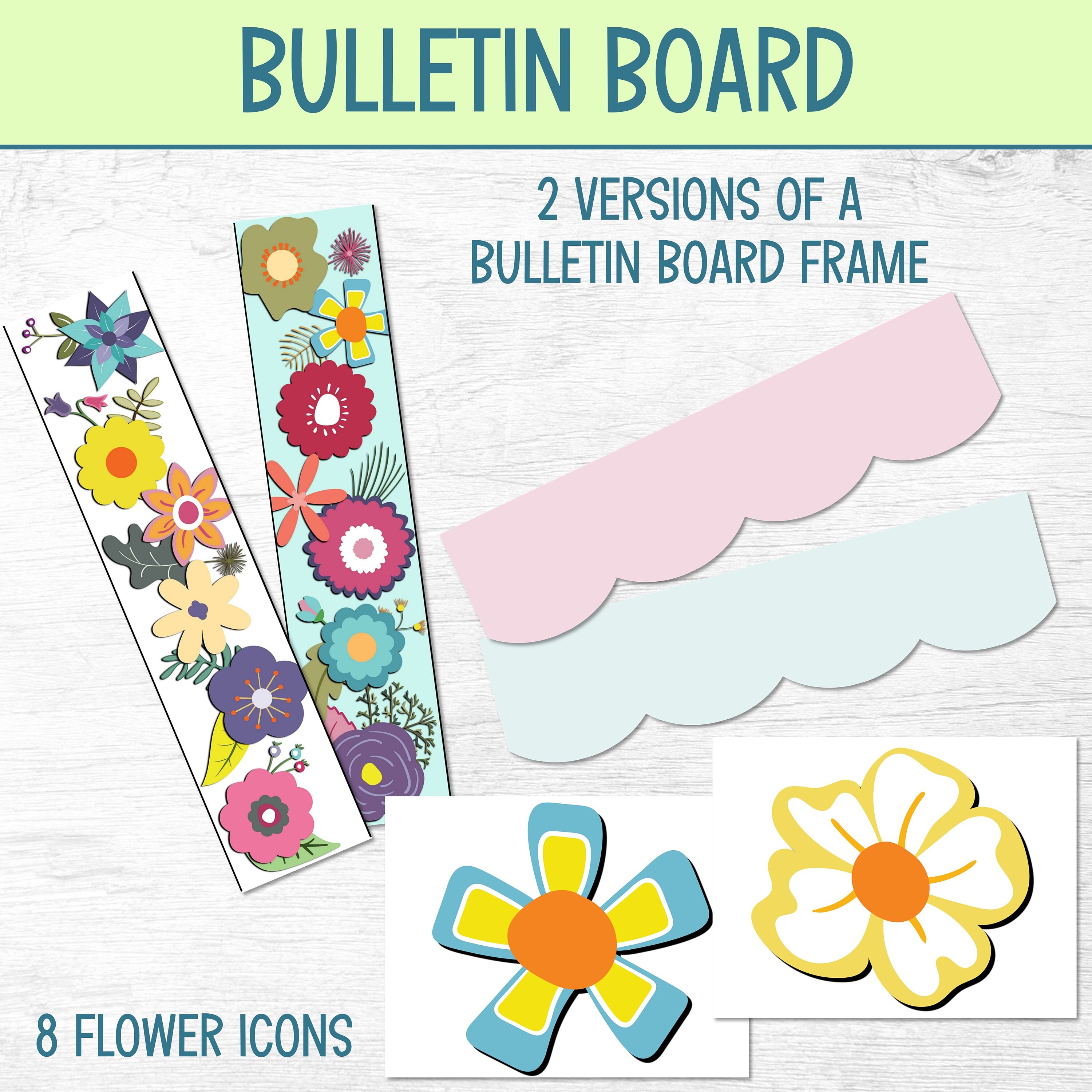Printable Floral Theme Welcome to Speech Bulletin Board | SLP Speech ...