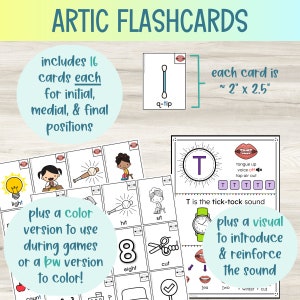 Printable T Sound Articulation Flashcards | Speech Therapy ...