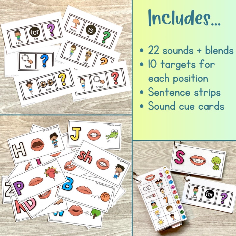Printable Articulation Picture Cards | Mini Articulation Flashcards ...
