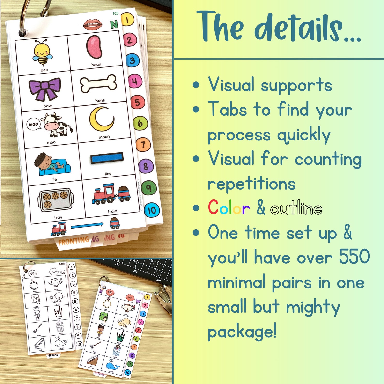 Printable Minimal Pairs Picture Cards | Mini Phonological Processes ...