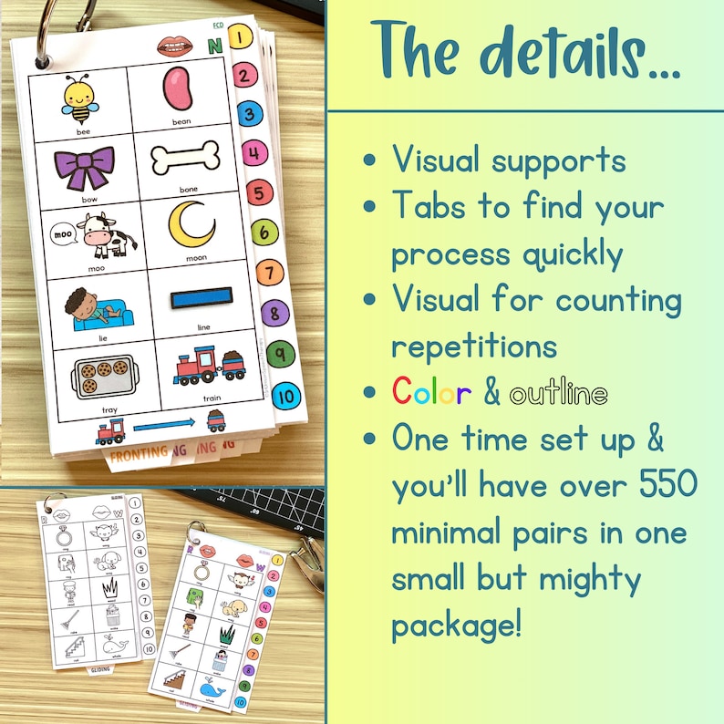 Printable Minimal Pairs Picture Cards | Mini Phonological Processes ...