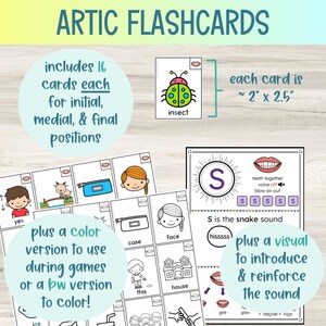 Printable S Sound and S Blends Articulation Flashcards | Speech Therapy ...