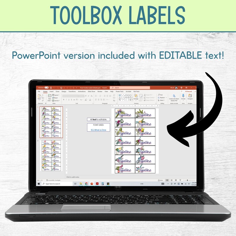 Printable Floral Theme Speech Therapy Toolbox Labels | 118 Premade or ...