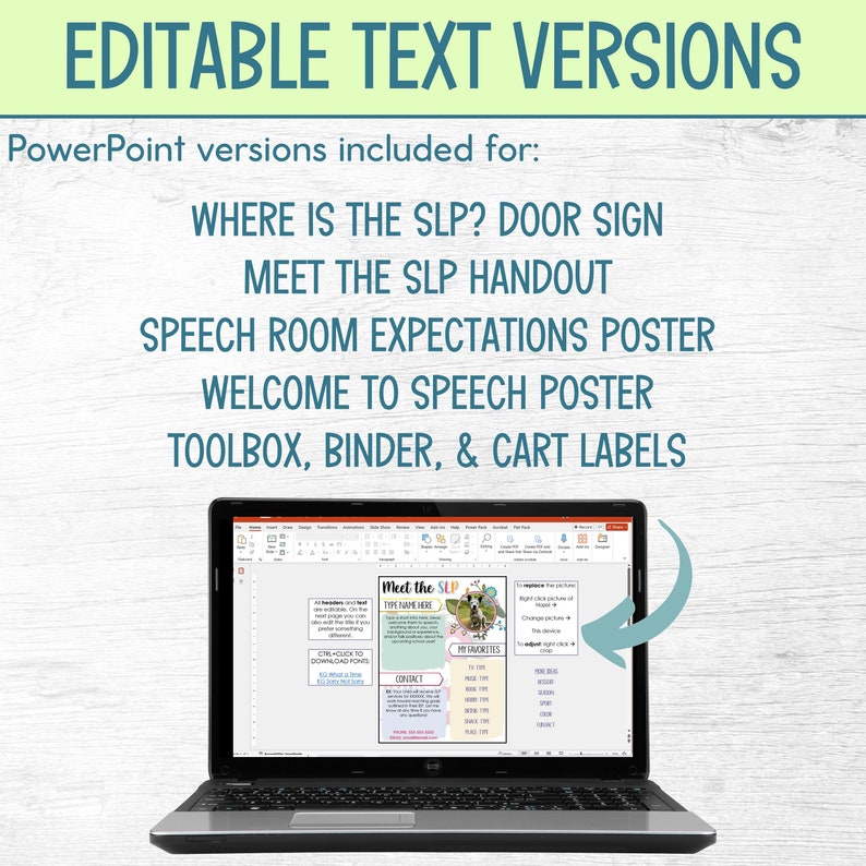 Printable Floral Speech Therapy Room Decor Bundle Bulletin Board ...