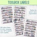 Printable Boho Mountain Speech Therapy Toolbox Labels | 118 Premade or ...