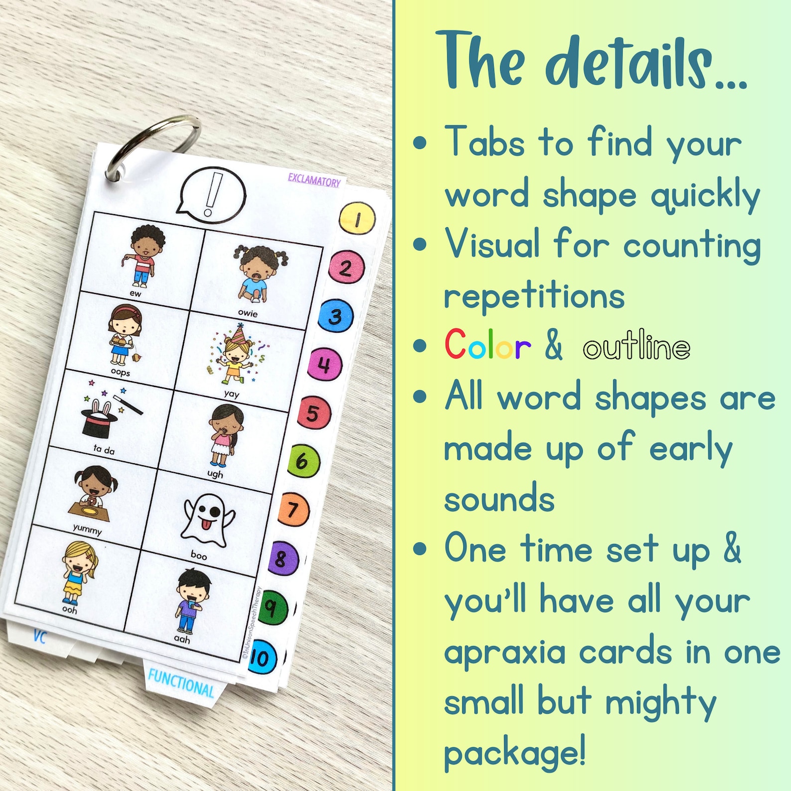 Printable Apraxia Picture Cards | Mini Apraxia Flashcards | Portable ...