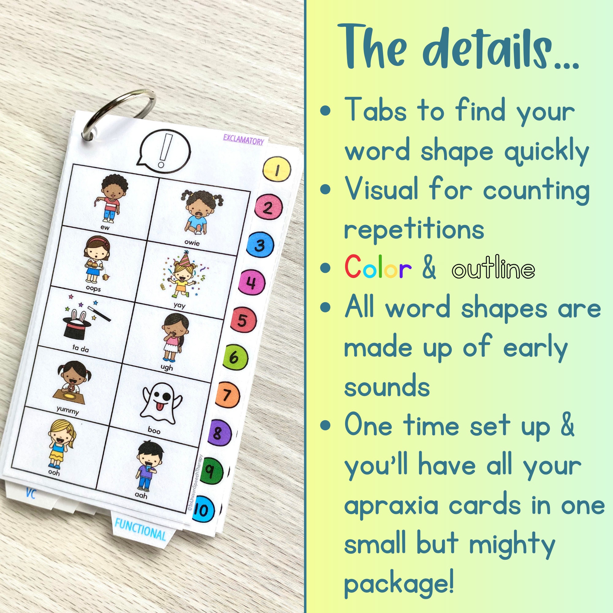 Printable Apraxia Picture Cards | Mini Apraxia Flashcards | Portable ...