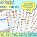Printable Apraxia Picture Cards | Mini Apraxia Flashcards | Portable ...