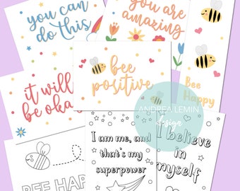 Positivity Postcard Pack of 4. Rainbow Postcards. You Are Amazing. You ...