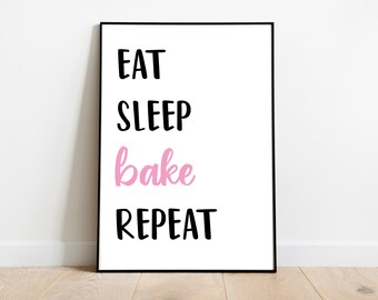 Eat Sleep Bake | Etsy