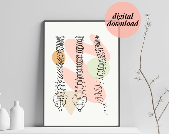 Ear Nose Throat ENT Mouth Trachea | Anatomy Drawing Minimalist Abstract ...