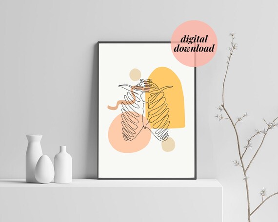 Rib Cage and Chest Bones Line Art Anatomy Drawing - Etsy