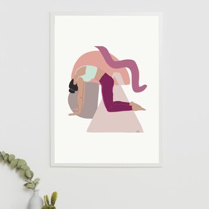 Cat Pose | Cat Cow Yoga | Stretching Fitness Drawing | Minimal Body ...