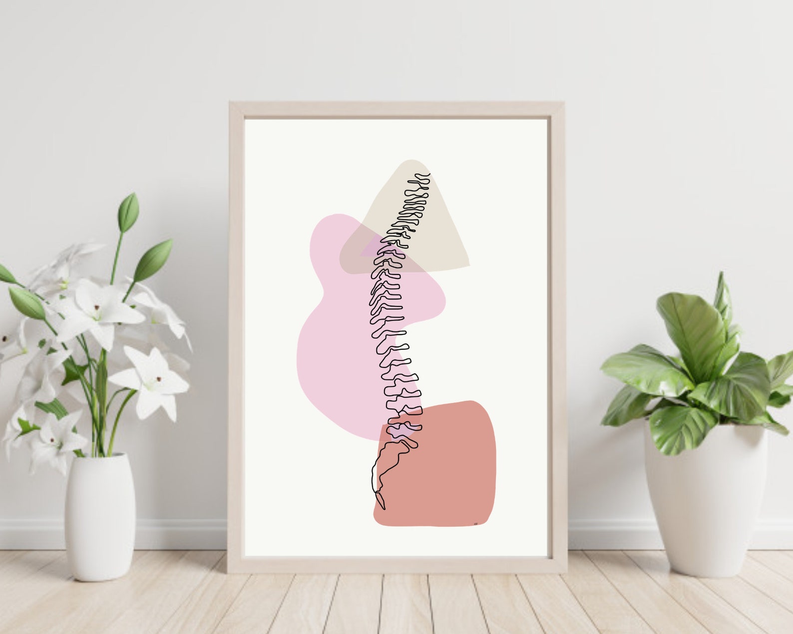 Full Spine Side View | Anatomy Prints Spine Art Line Drawing Chiro ...