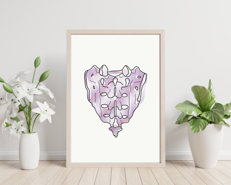Sacrum Sacral Spine Tie Dye | Line Art Abstract Illustrations ...