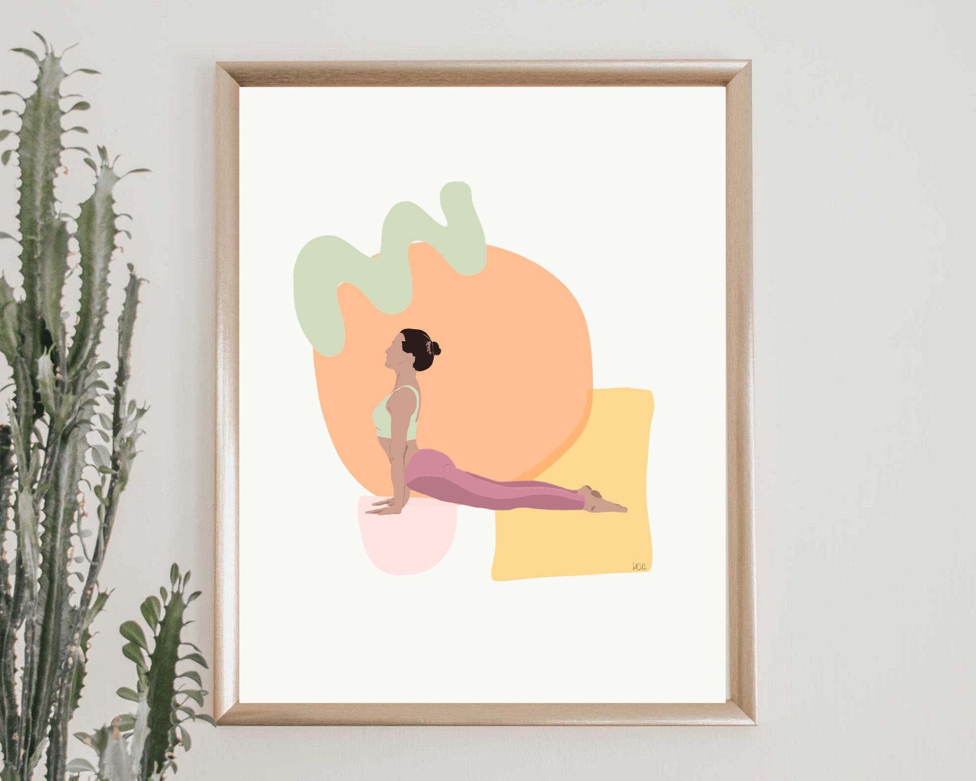 Cobra Extension Pose Yoga Exercise Stretch Fitness Drawing Minimalist ...