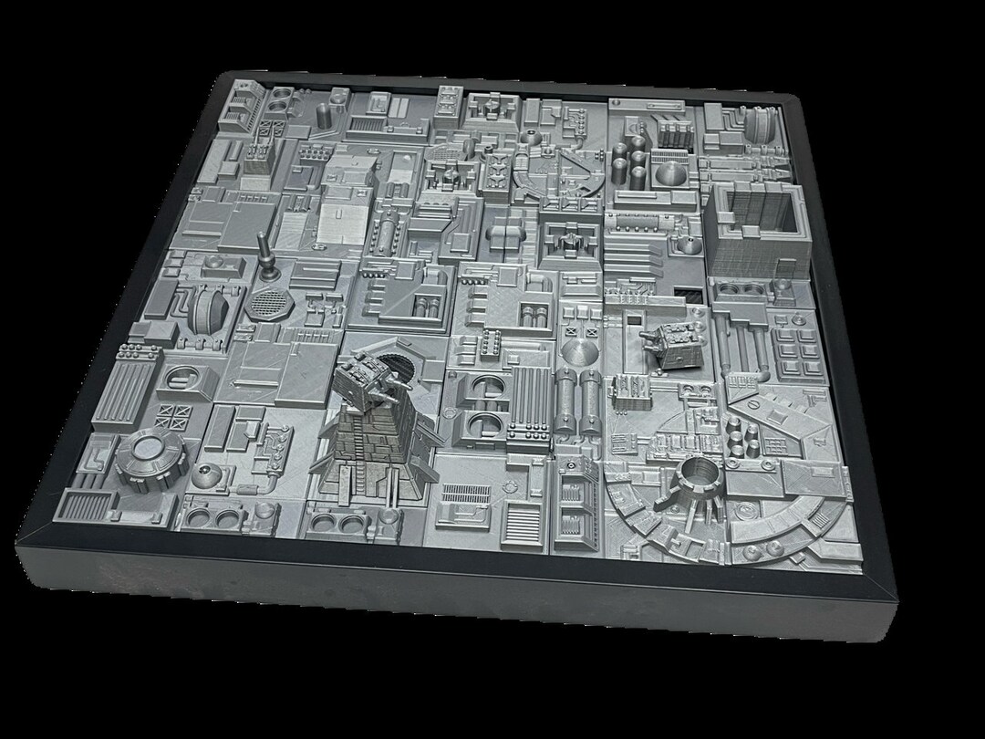 Death Star Diorama Panel Miniature Detailed Surface of Death Star ...