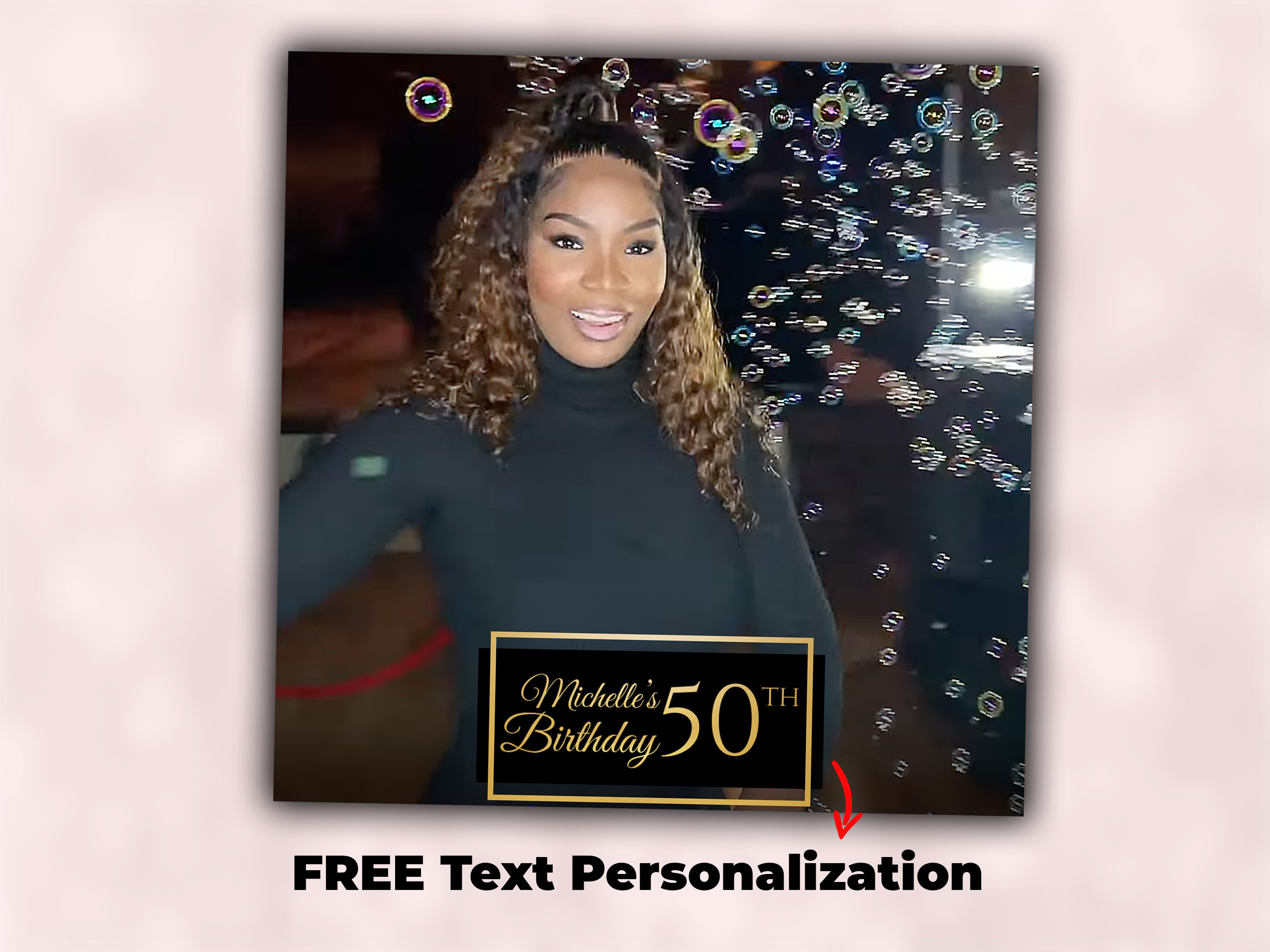 360 Photo Booth Overlay - Birthday 360 Spinner Booth Overlay - Black ...