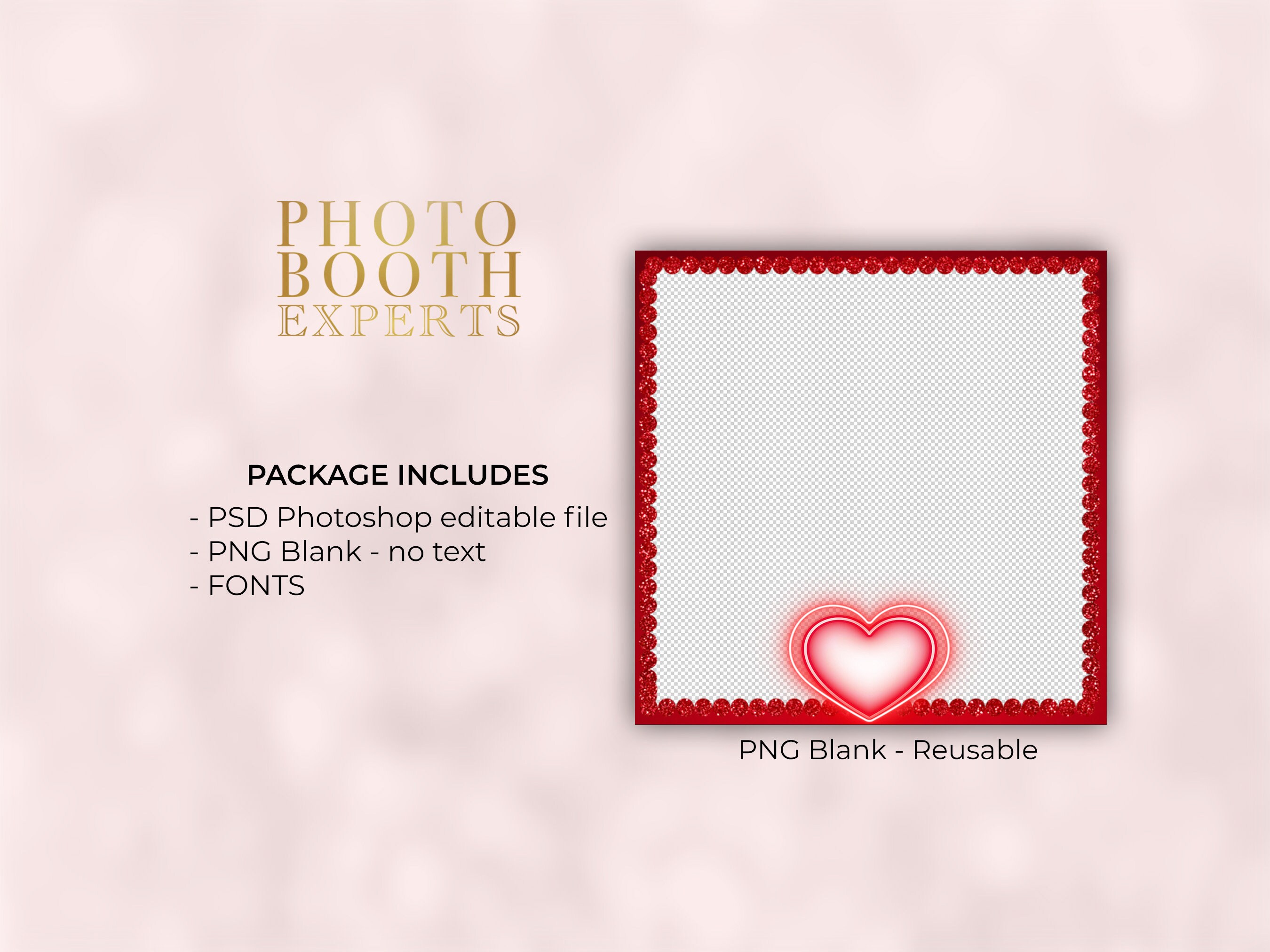 360 Photo Booth Valentine's Day Overlay, 360 Videobooth Happy Valentine ...