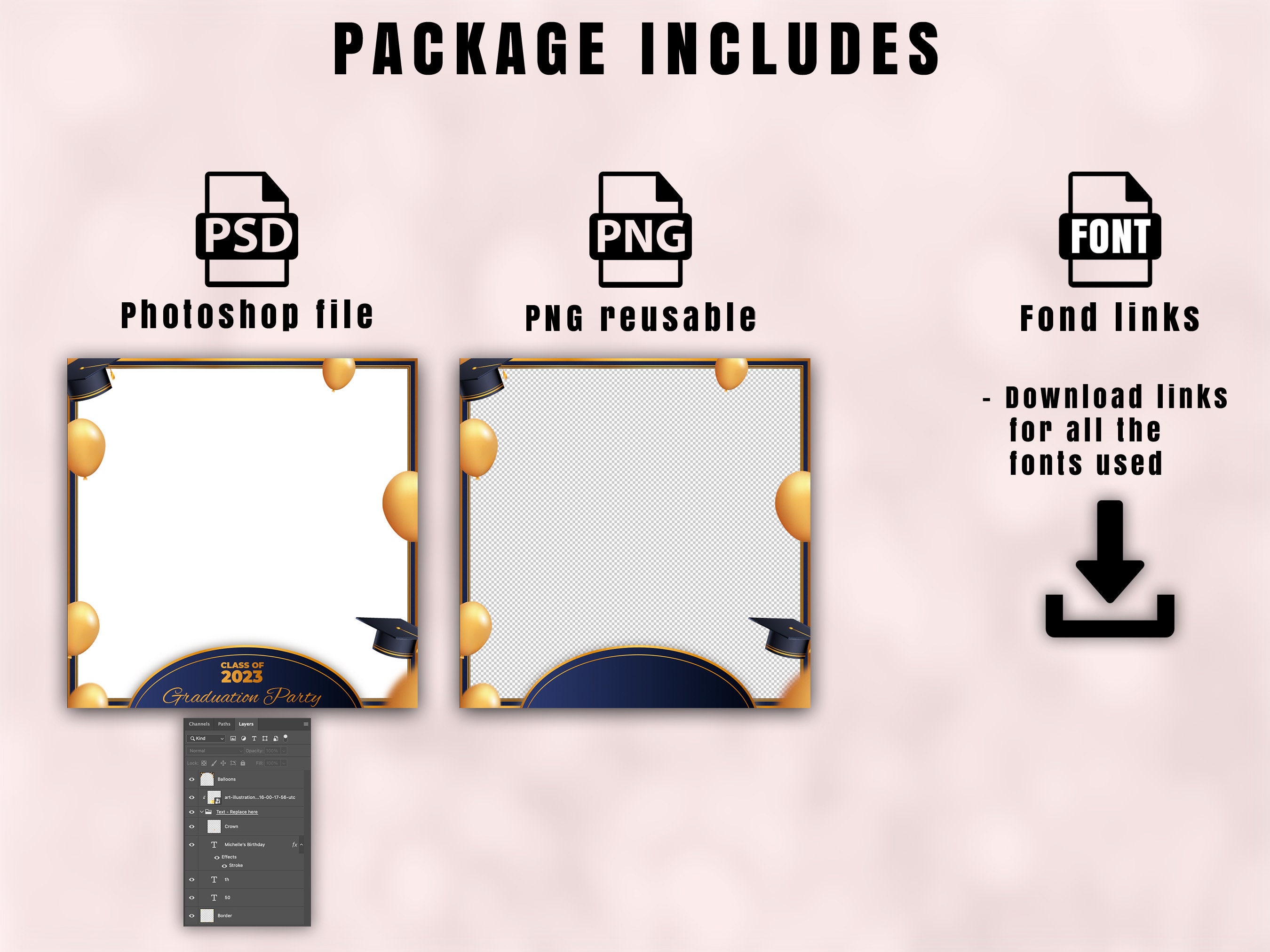 Graduation 360 Photo Booth Overlay Graduation Template Photo Booth Prom ...