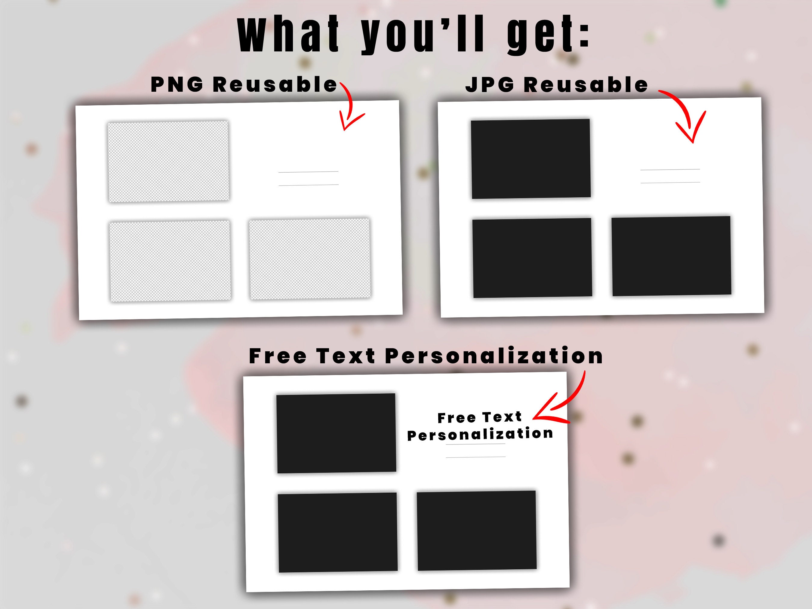 Wedding Photo Booth Template 4x6 Photo Booth Wedding Design - Etsy