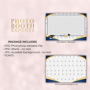 4x6 Prom Photo Booth Overlay, 4x6 Landscape Graduation Party Photobooth ...