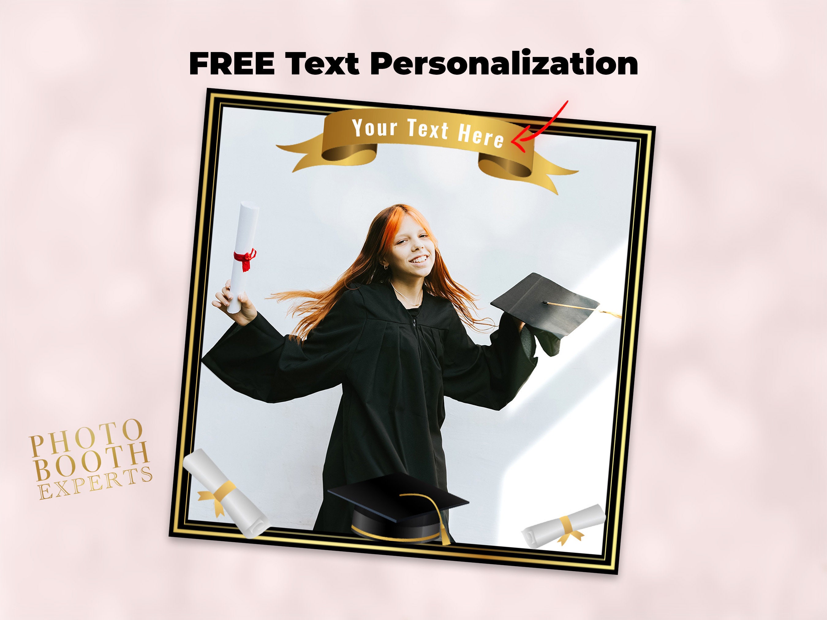 Graduation 360 Photo Booth Overlay 360 Spinner Prom Graduation Template ...