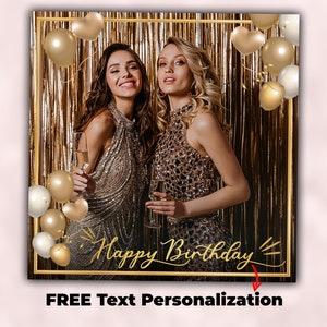 Birthday 360 Photo Booth Overlay - 360 Photo Booth Template for ...