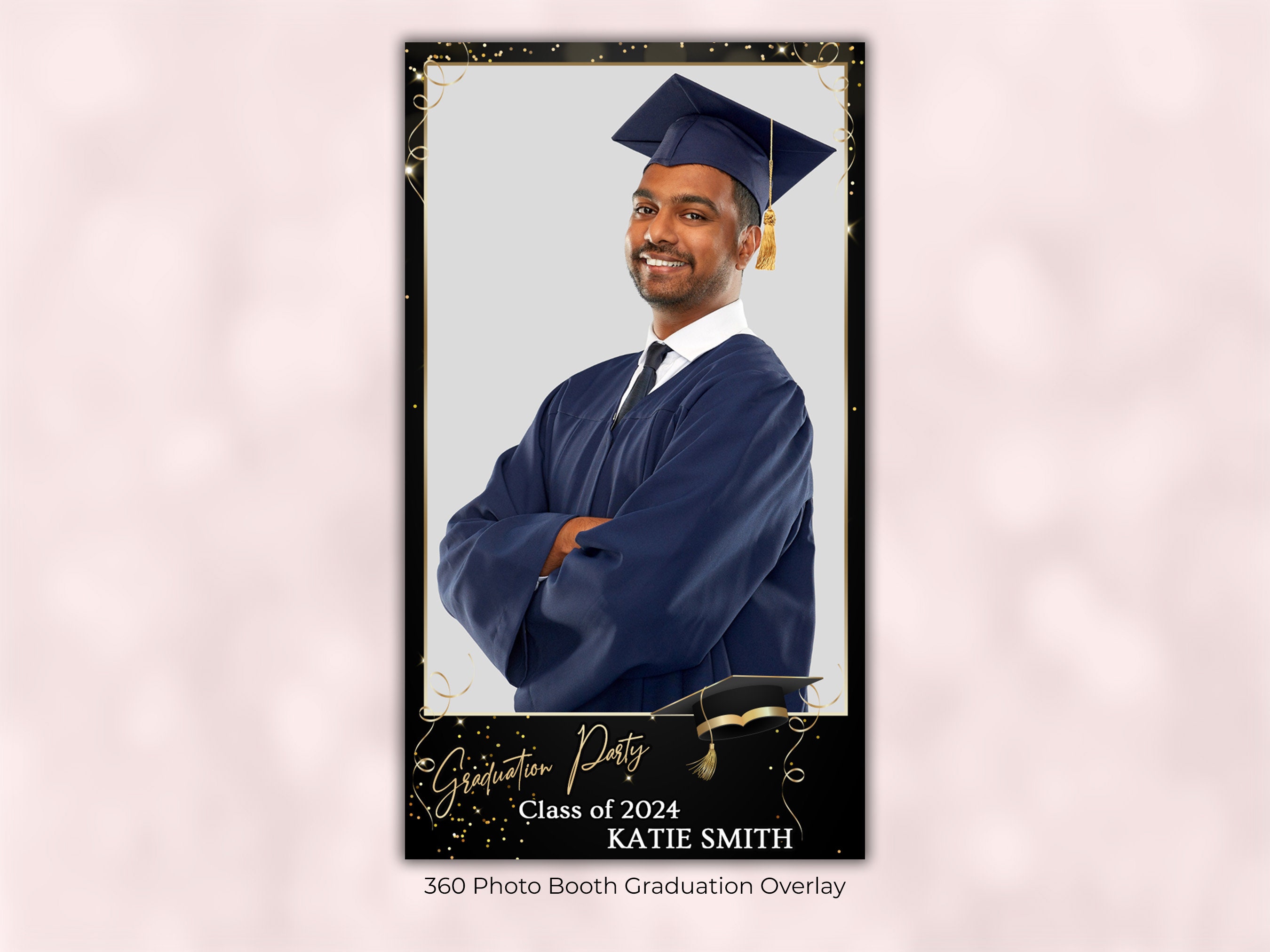 Graduation 360 Photo Booth Overlay, 360 Video Booth Graduation Template ...