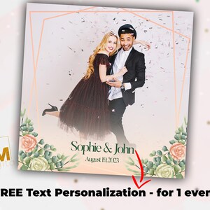 360 Photo Booth Wedding Overlay, Floral 360 Video Booth Overlay Wedding ...