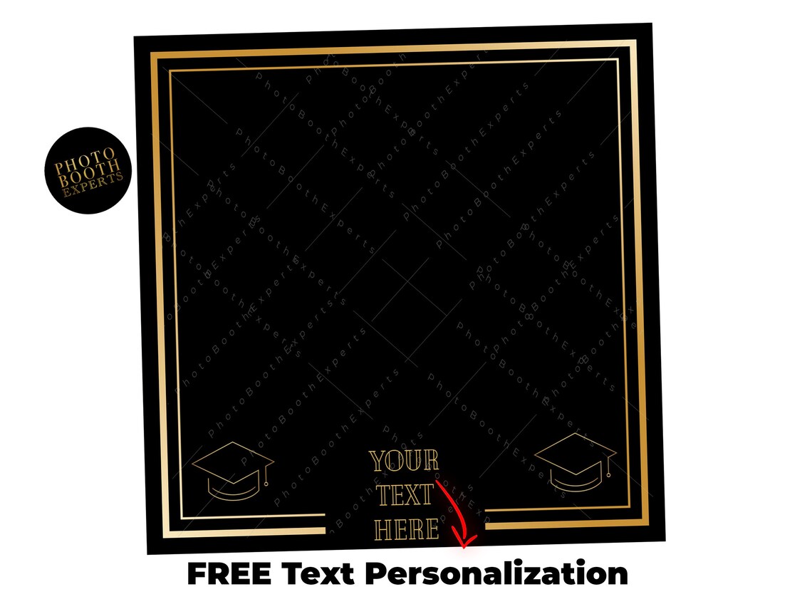 Graduation Overlay for 360 Photo Booth Spinner Graduation 360 Overlay ...