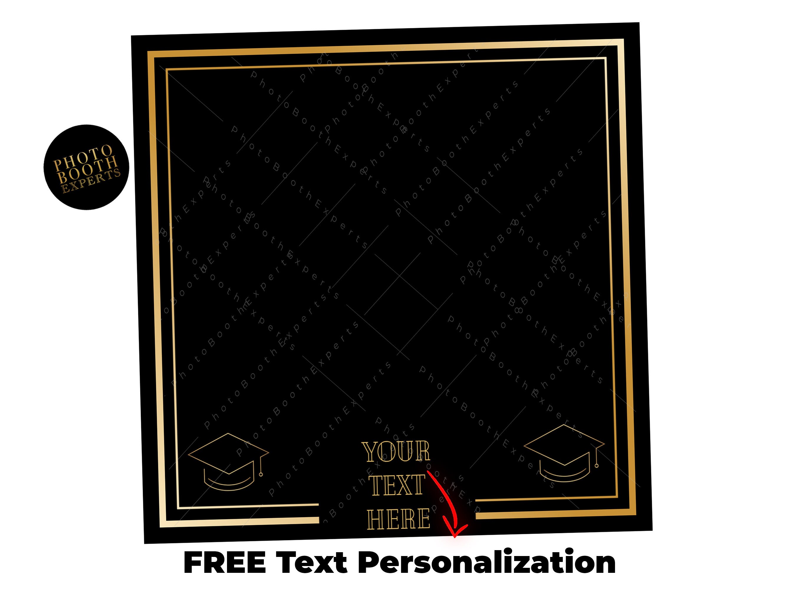 Graduation Overlay for 360 Photo Booth Spinner Graduation 360 Overlay ...