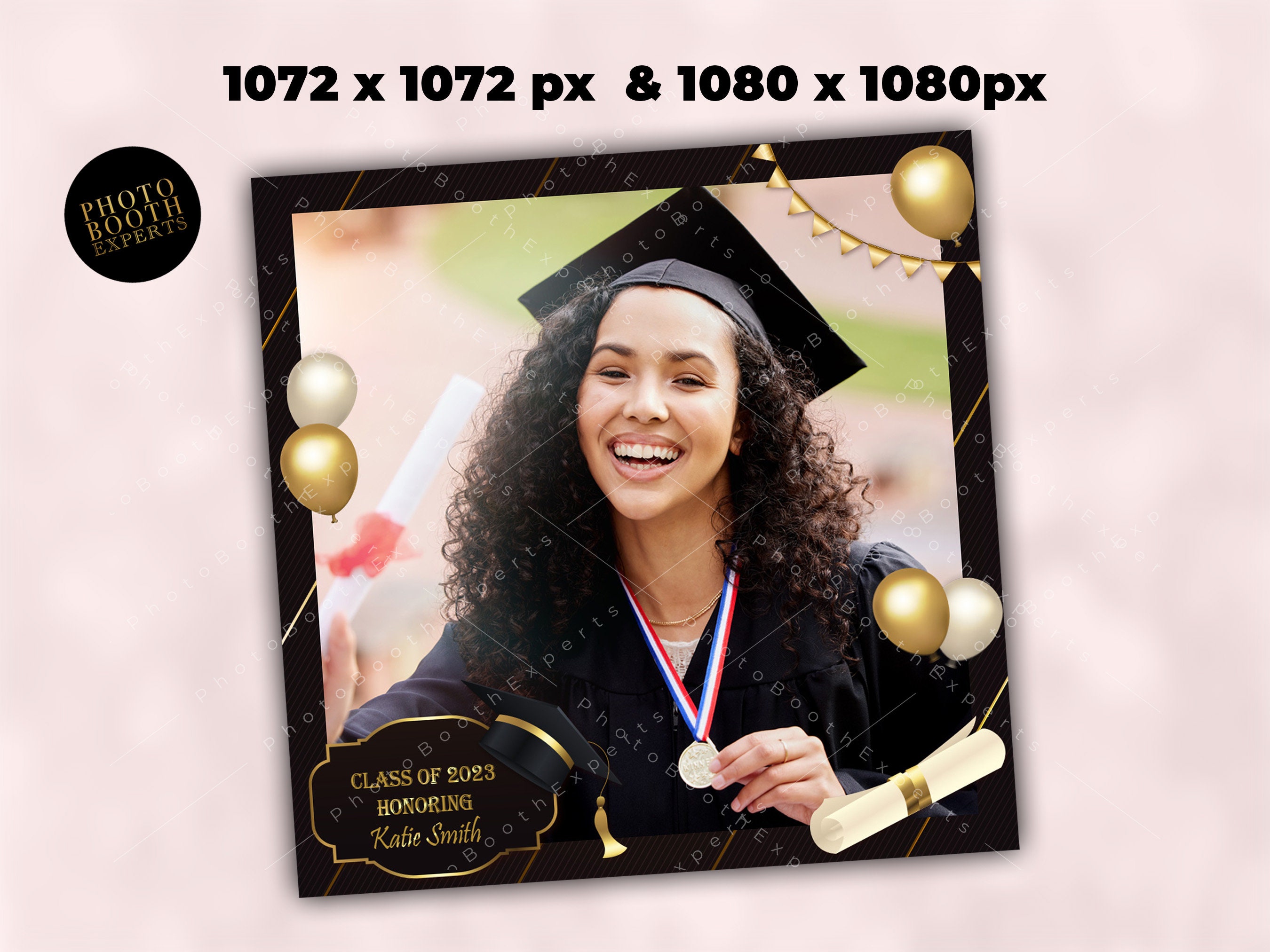 Graduation 360 Photo Booth Overlay Video Booth Graduation Template ...