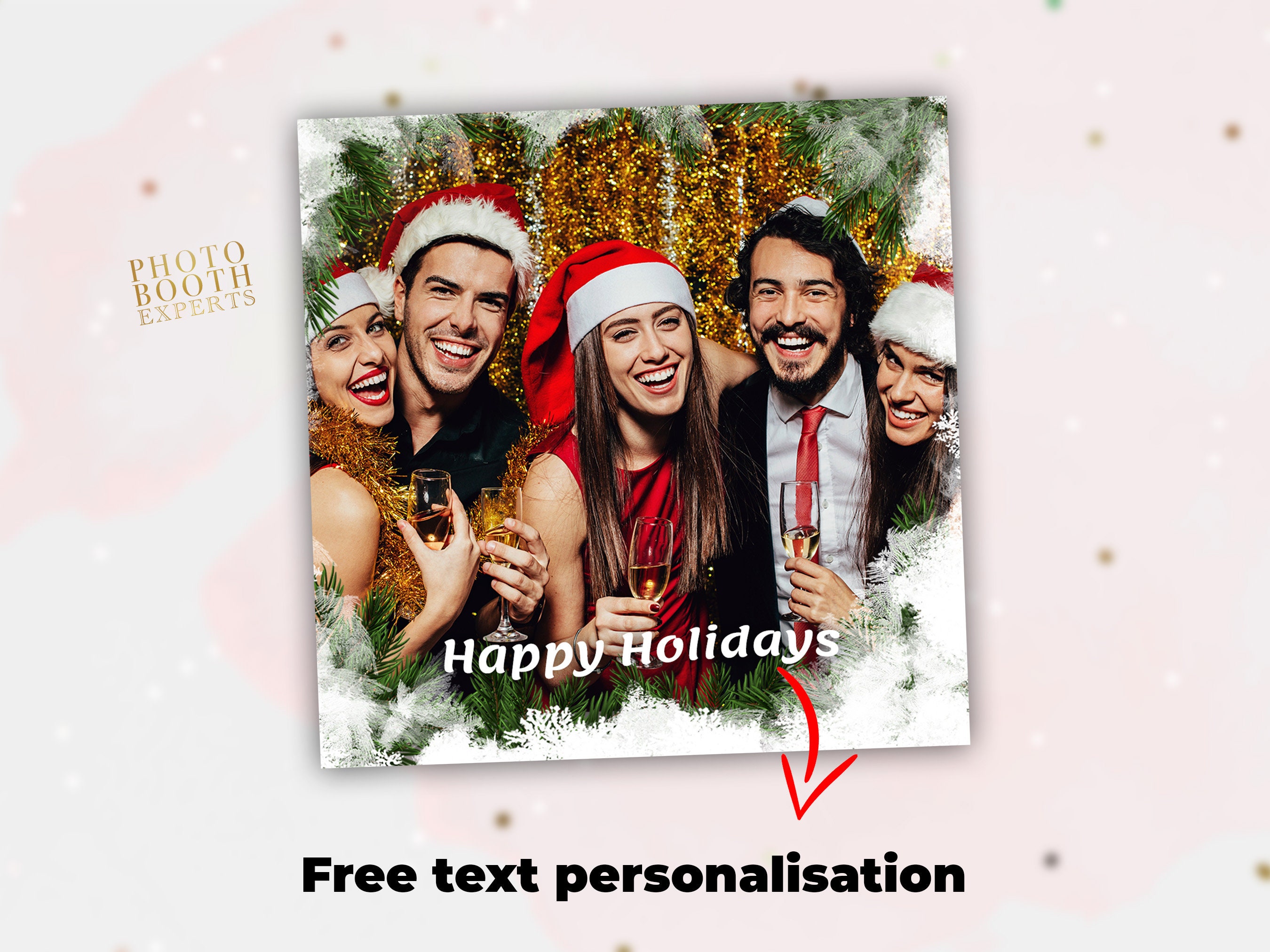 Holidays 360 Photo Booth Overlay 360 Video Booth Christmas Template 360 ...