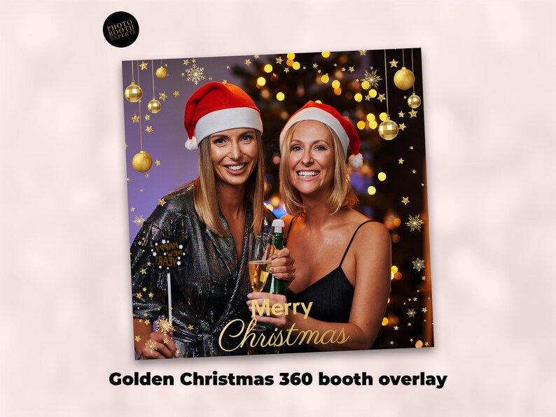 360 Photo Booth Overlay for Christmas 360 Video Booth Overlay Frame ...
