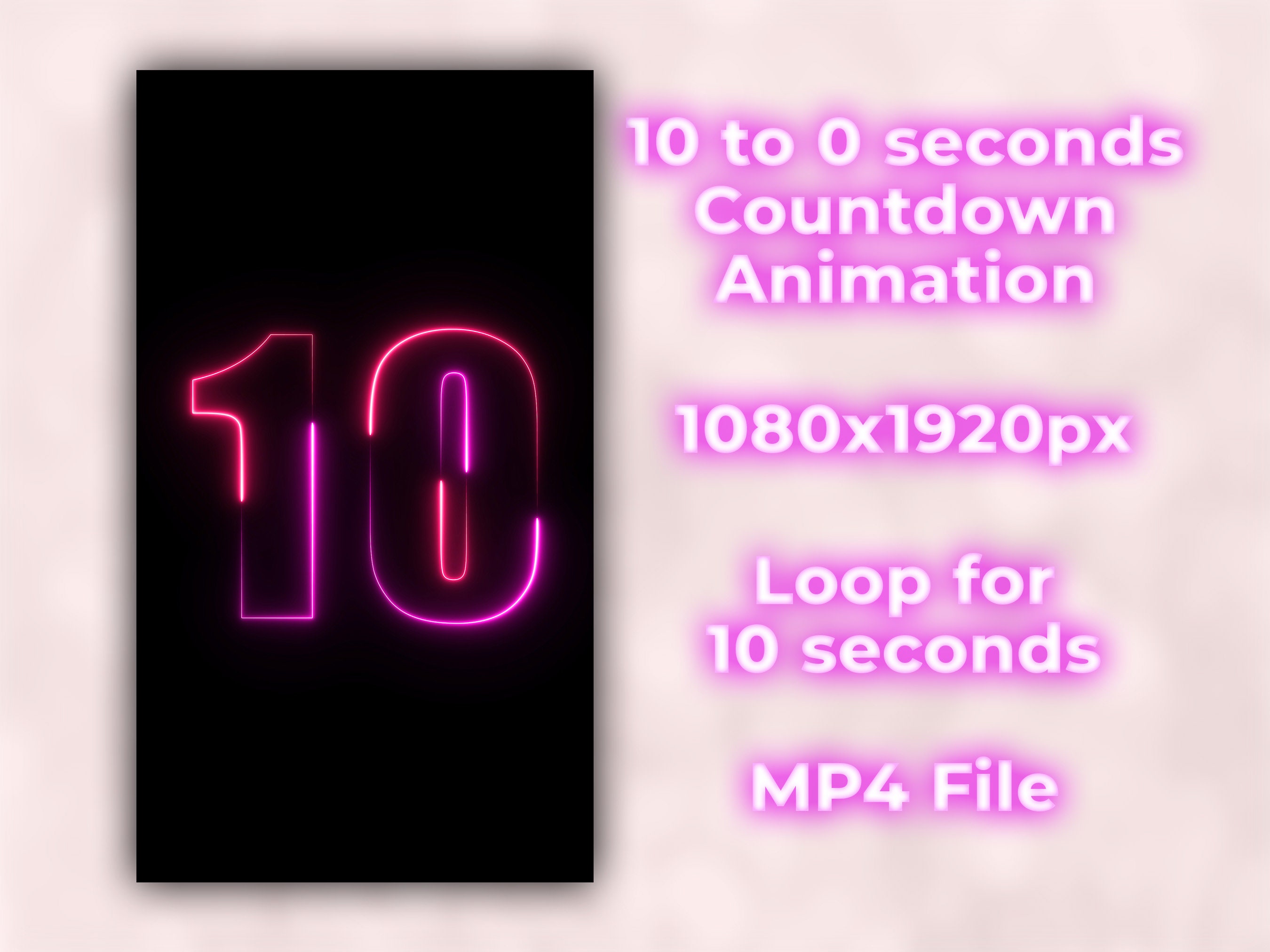 10 Seconds Countdown Animation Mirror Booth 1080x1920px Countdown ...