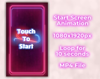 Photo Booth Animation | Touch Here to Start Screen | MP4 - Etsy