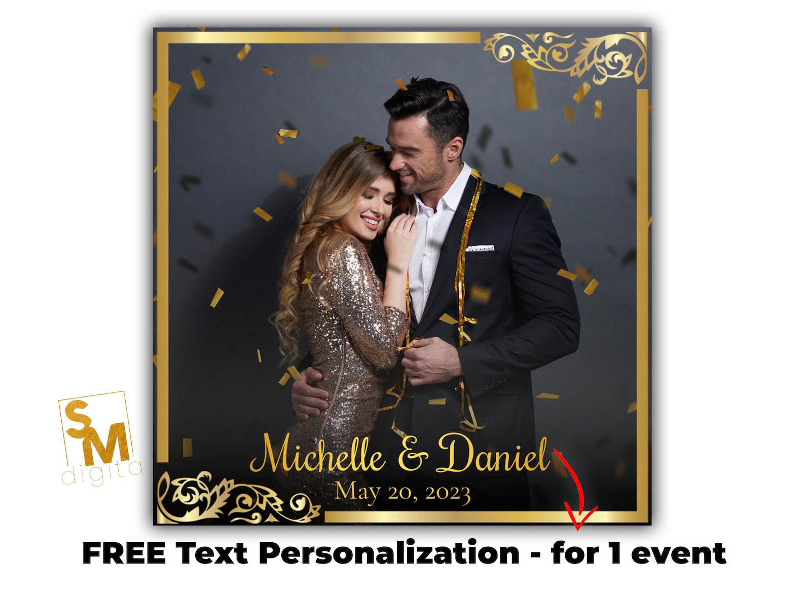 360 Photo Booth Overlay for Wedding Wedding 360 Photobooth Template ...