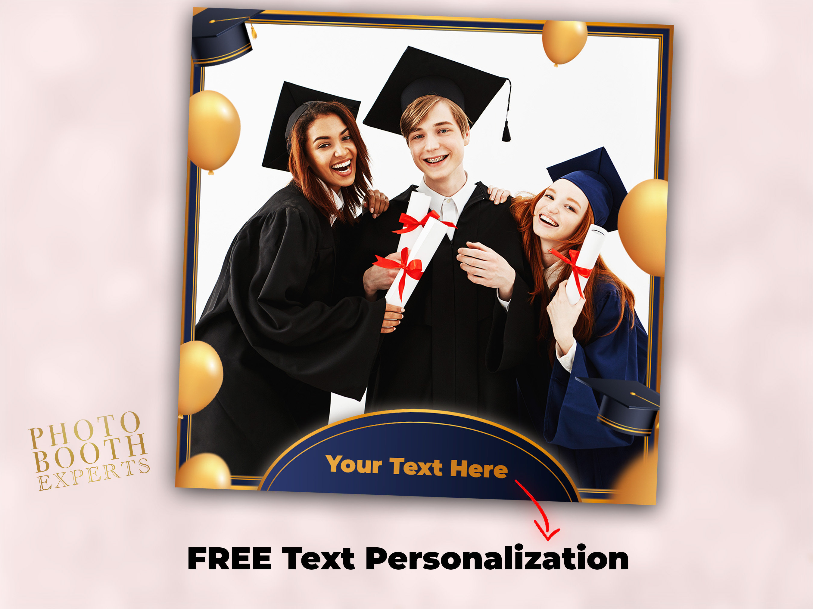 Graduation 360 Photo Booth Overlay Graduation Template Photo Booth Prom ...