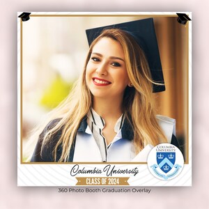 Graduation 360 Photo Booth Overlay, 360 Video Booth Graduation Template ...