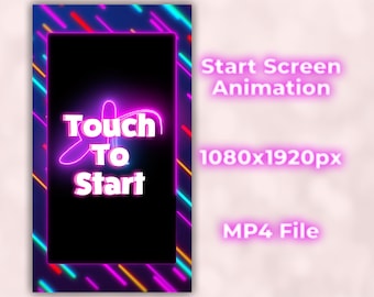 Photo Booth Animation | Touch Here to Start Screen | MP4 - Etsy
