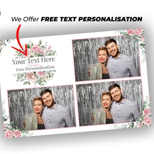 Wedding 4x6 Photobooth Template, Floral Bush Photo Booth, 4x6 Photo ...