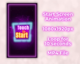 Photo Booth Animation Touch Here to Start Screen MP4 - Etsy