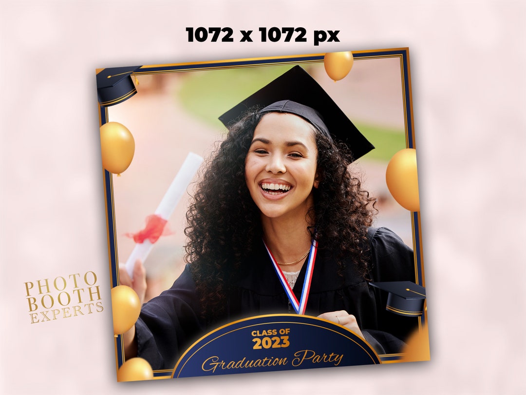 Graduation 360 Photo Booth Overlay | Graduation Template | Photo Booth ...