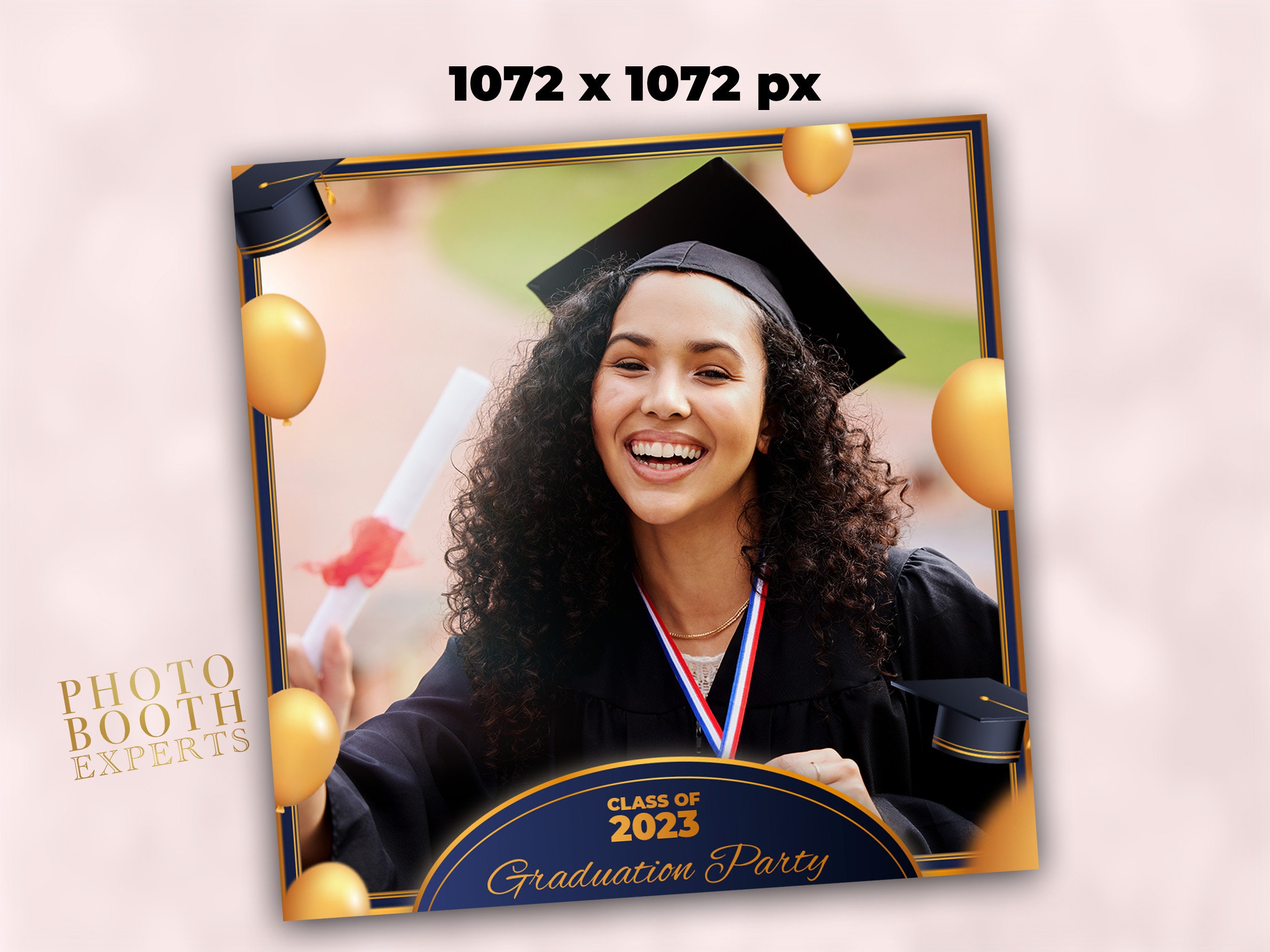 Graduation 360 Photo Booth Overlay Graduation Template Photo Booth Prom ...