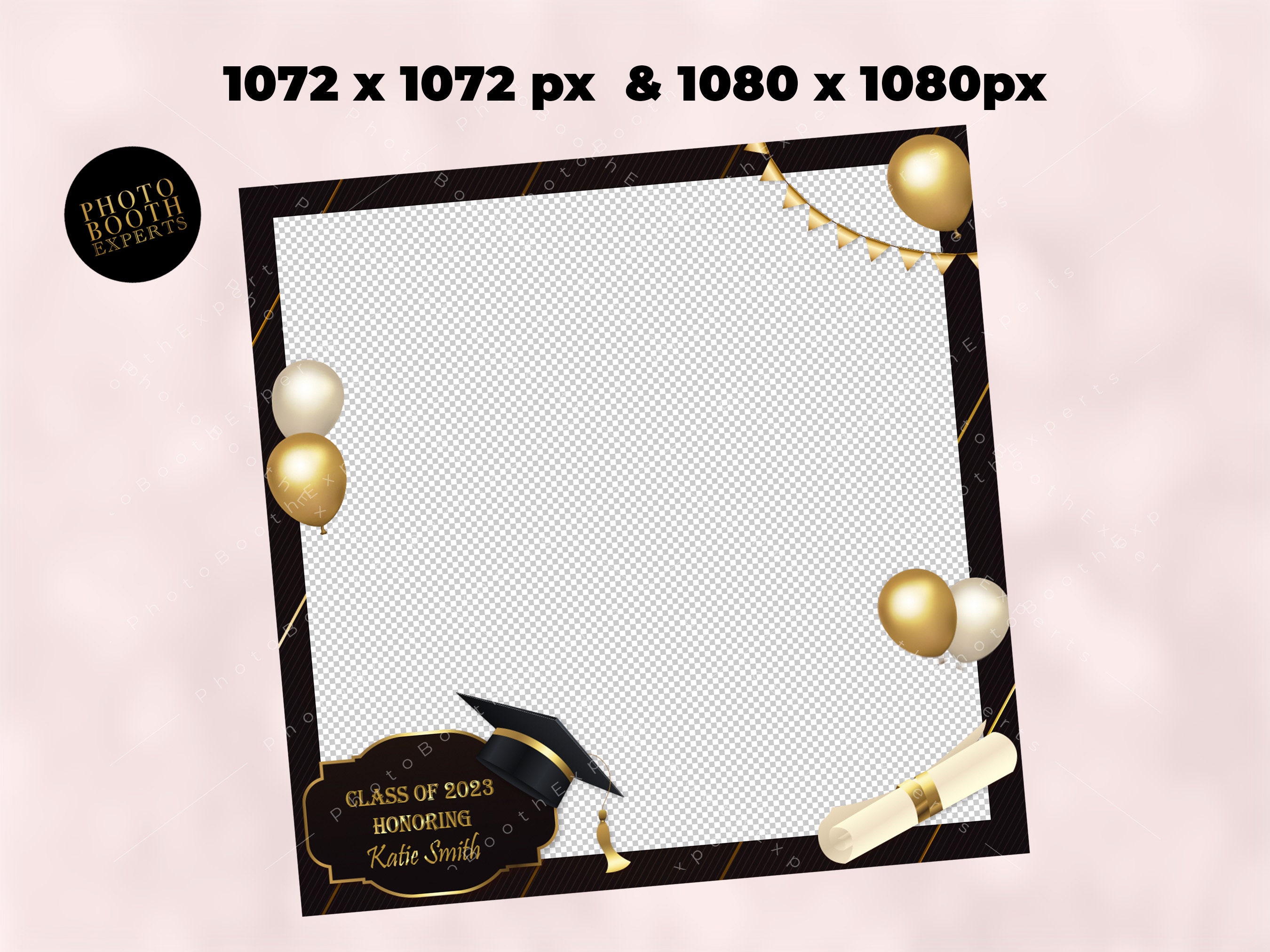 Graduation 360 Photo Booth Overlay Video Booth Graduation Template ...